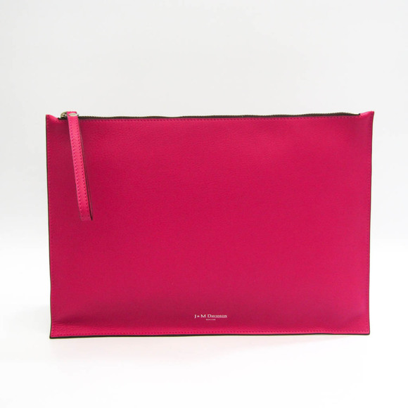OTHERS | Bags | Jm Davidson Womens Leather Clutch Bag Pink | Poshmark